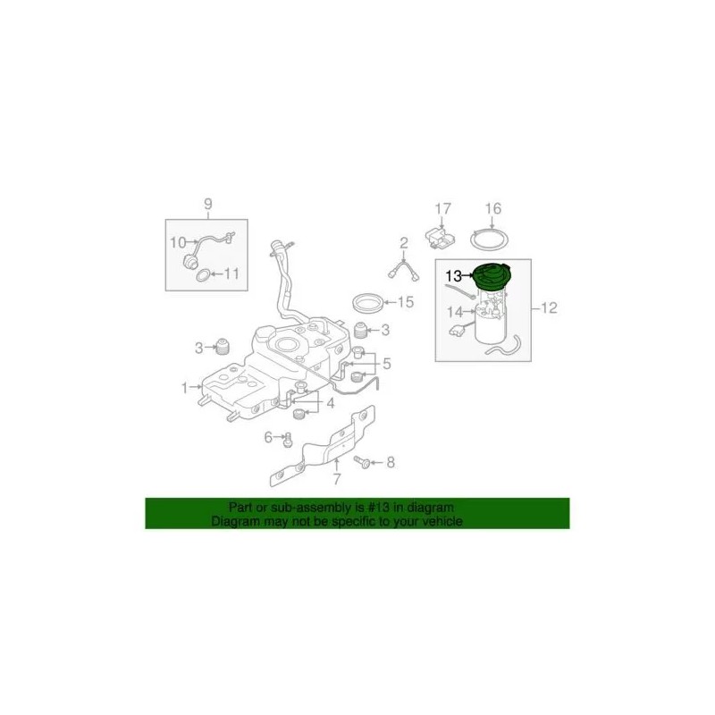 Filtre à carburant d'origine Audi 2013-2017 Q5 SQ5 Hybrid Prestige 8R0 ...