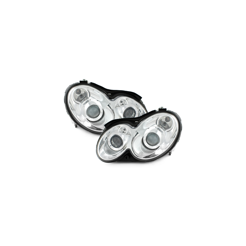 Phares Mercedes Benz CLK W209 03-08 Chrome - SWMB17D