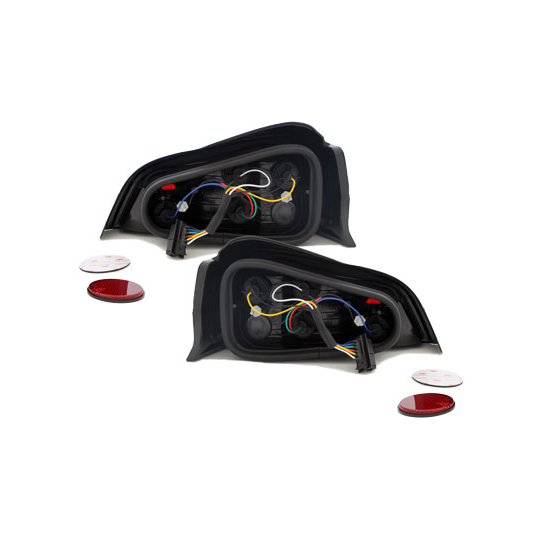 Feux arrière LED Peugeot 106 96-99 rouge/cristal - RP06LRC