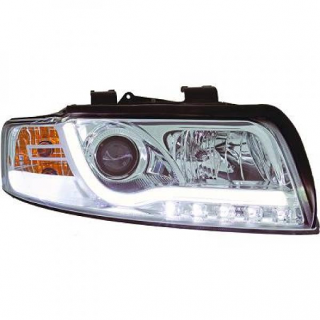 Kit phares chrome design Led AUDI A4 B6