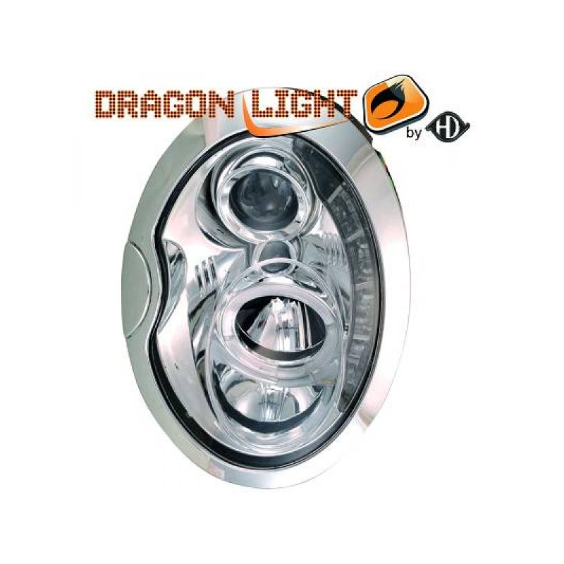 PHARES DESIGN, CHROME, ANNEAUX, FEUX DIURNES MINI,