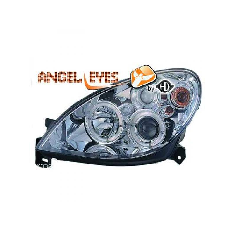 Kit Phares Design chrome, avec anti-br., avec correct. phare, anneaux ...