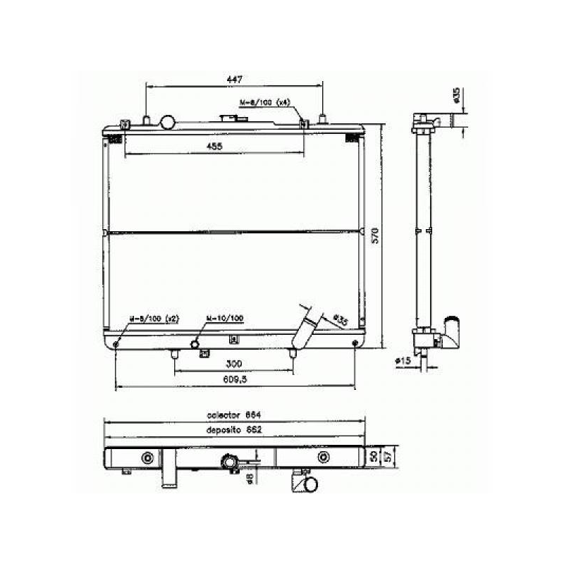 Radiateur MITSUBISHI L200,