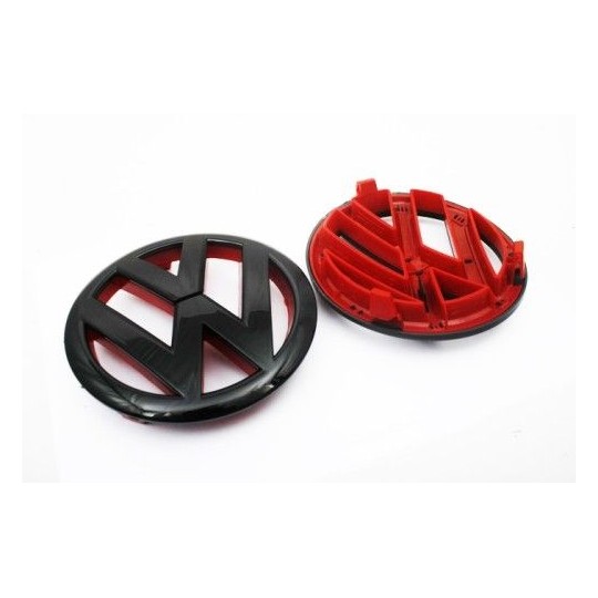 Logo de calandre emblème VW Noir et rouge pour Volkswagen Golf 6