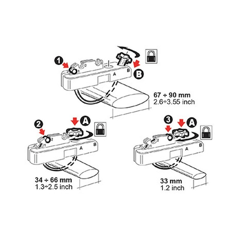KIT DE FIXATION COFFRE DE TOIT