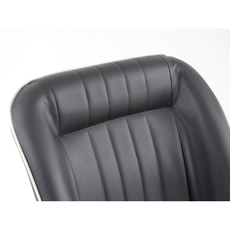 Sièges d'auto FK Classic, siège baquet complet au look rétro, noir et blanc