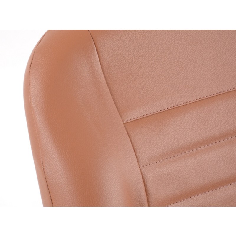 Sièges baquets complets FK Oldtimersitze Car au look rétro, marron clair