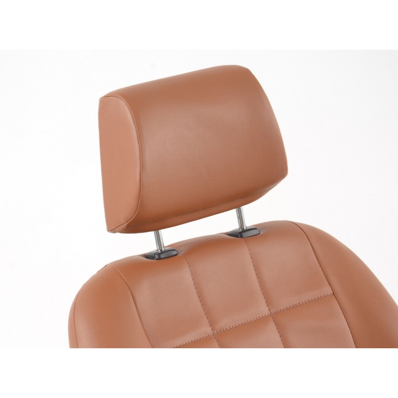 Sièges baquets complets FK Oldtimersitze Car au look rétro, marron clair