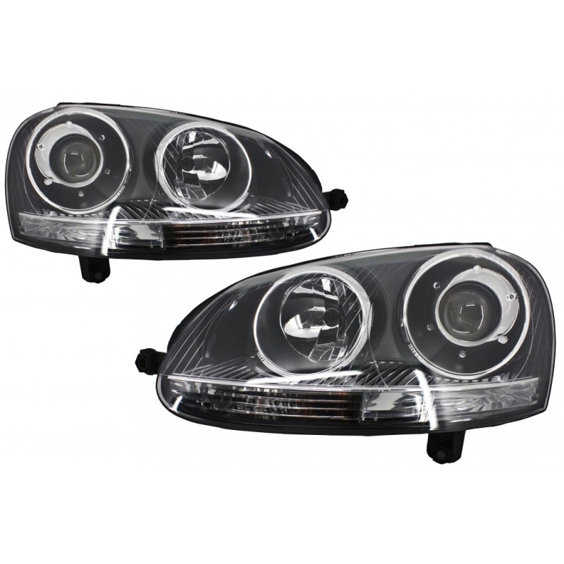 Xenon Look Headlights RHD suitable for VW Golf 5 V Mk5 (2003-2007 ...