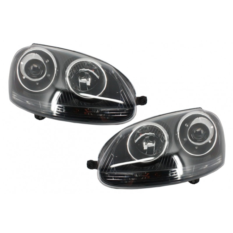 Xenon Look Headlights RHD suitable for VW Golf 5 V Mk5 (2003-2007 ...