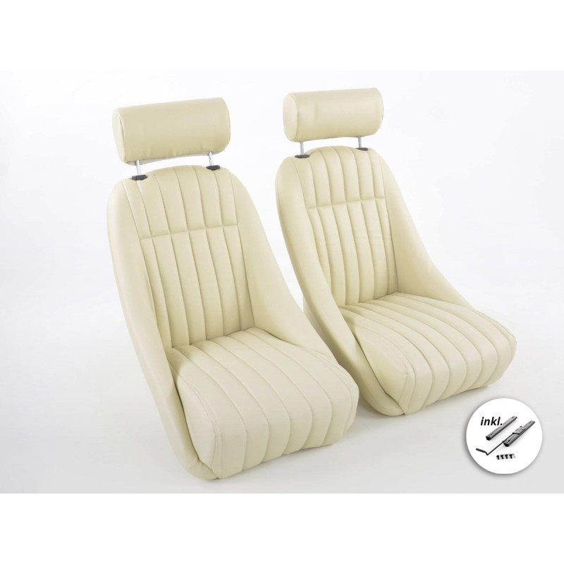 FK Oldtimersitze Ensemble de sièges baquets pour voiture Montgomery au ...