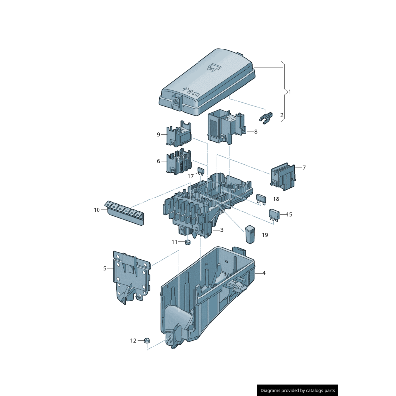 Unité de contrôle - Pièces d'origine VW/Audi 04L907282B
