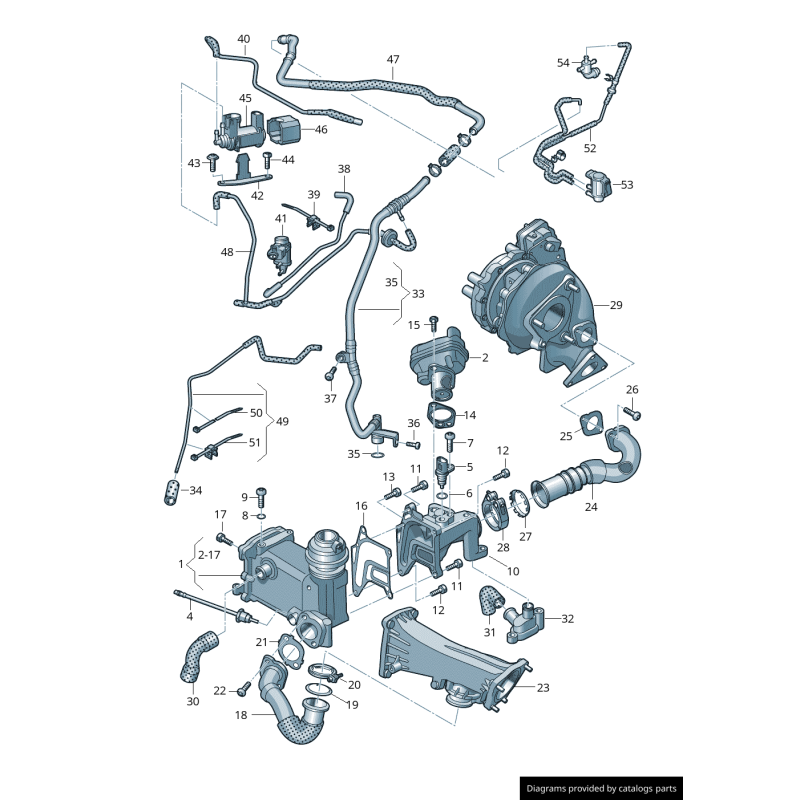 Refroidisseur - Pièces d'origine VW/Audi 059131515FS