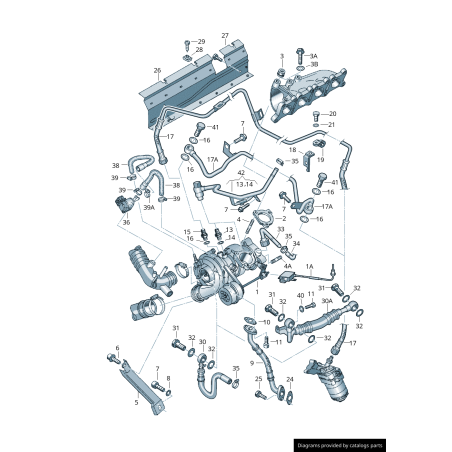 Turbochargeur K03 VW/Audi 058145703N - Pièces d'origine