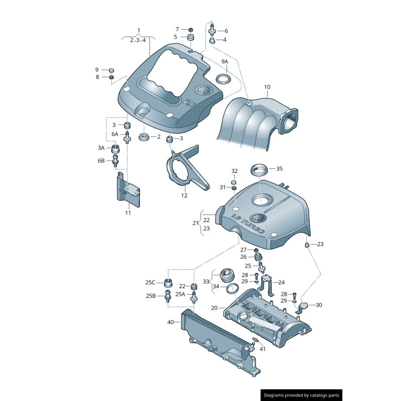 Grommet de moteur VW/Audi 06A103226 - Pièce d'origine