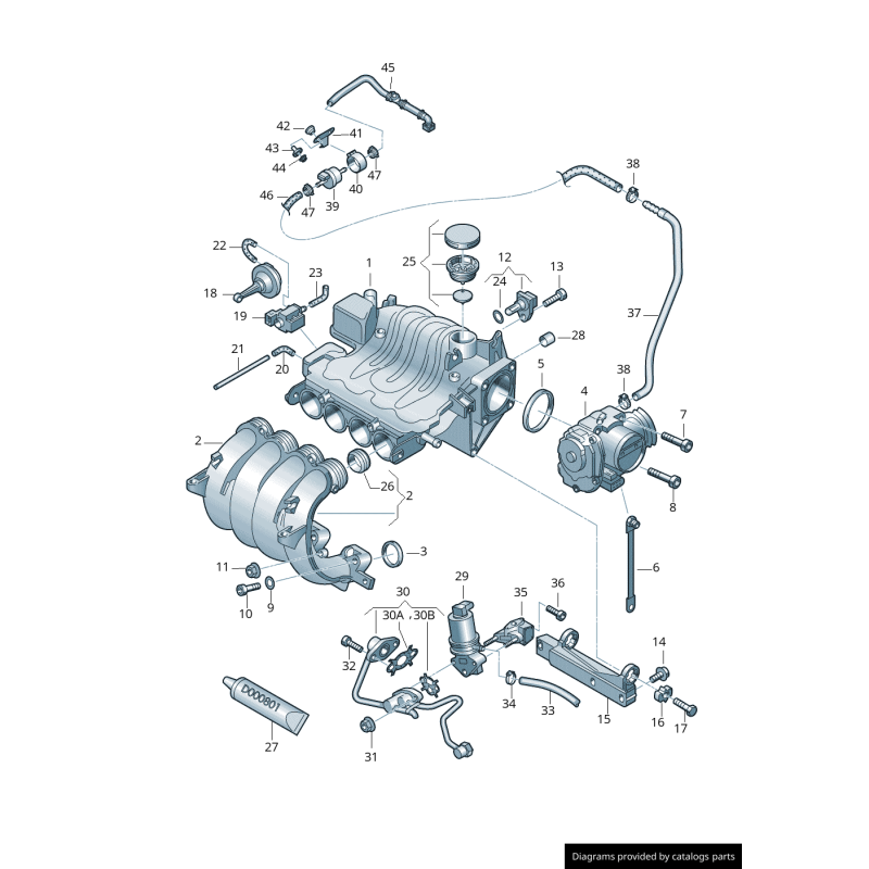 Kit de Réparation VW/Audi 06A198205A - Pièces d'Origine