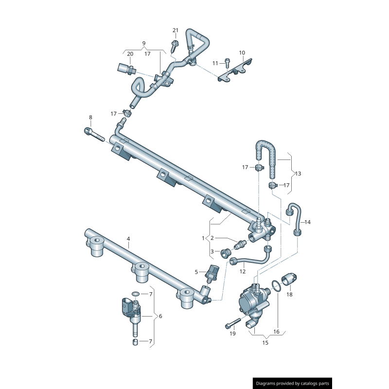Kit de joint torique d'injecteur supérieur - Pièces d'origine VW/Audi ...