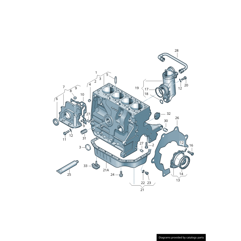 Joint d'étanchéité - Pièces d'origine VW/Audi 030103171K