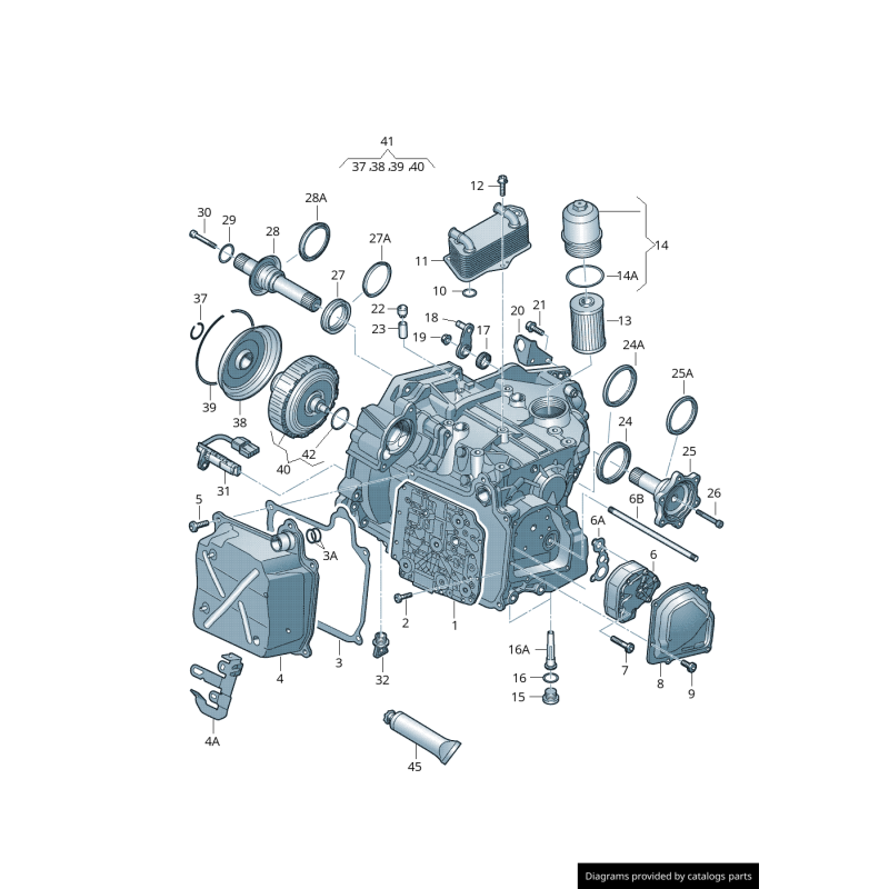 Refroidisseur d'huile VW/Audi 02E409061C - Pièce d'origine