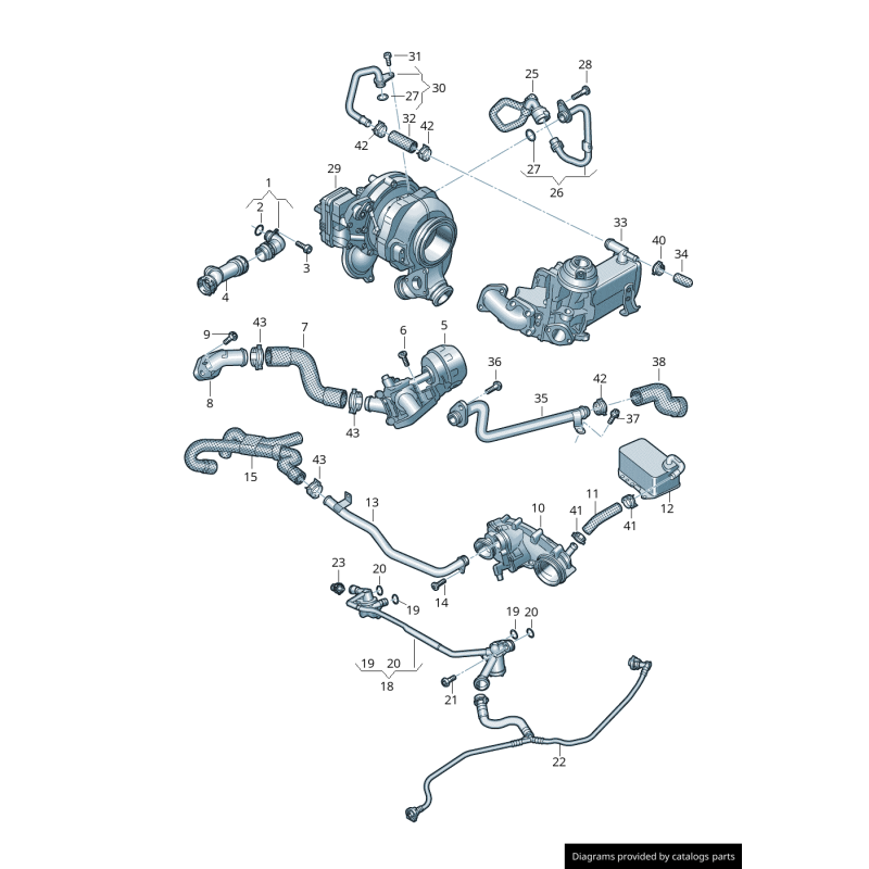 Soupape - Pièces d'origine VW/Audi 059121737AR