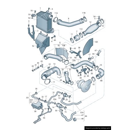 Valve de contrôle de pression (PCV) - Pièces d'origine VW/Audi 034129101B