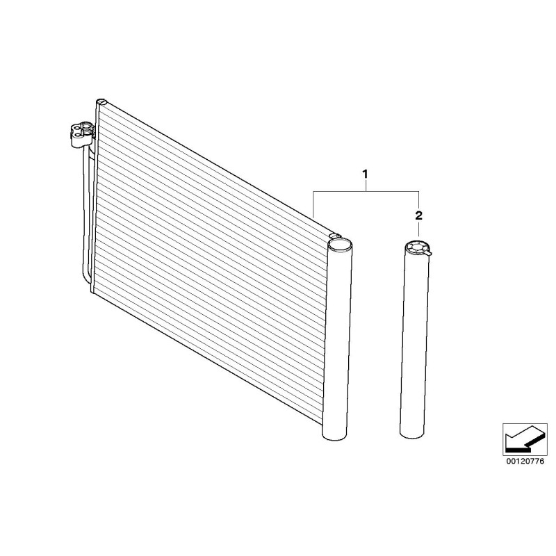 Condenseur de climatisation avec récepteur déshydrateur - Pièce d ...