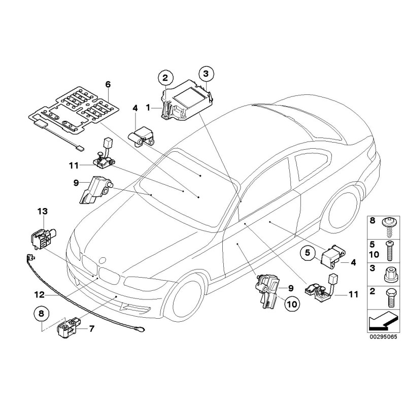 Unité de contrôle d'airbag - Pièce d'origine BMW 65779184432