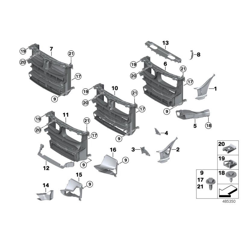 Conduit d'air - Pièce d'origine BMW 51647294482