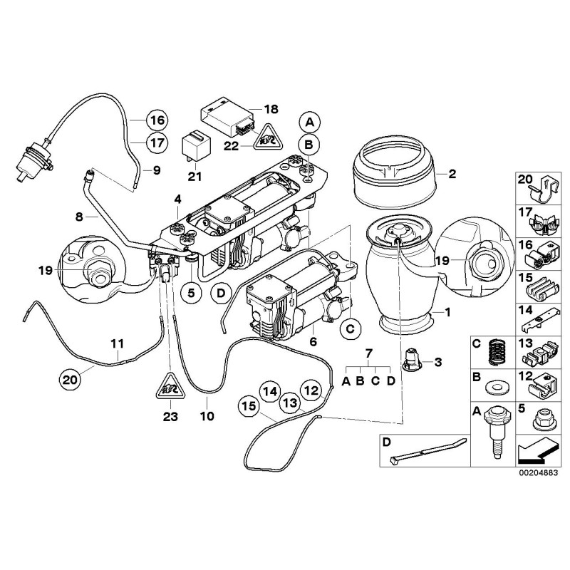 Unité de contrôle de suspension pneumatique - Pièce d'origine BMW ...