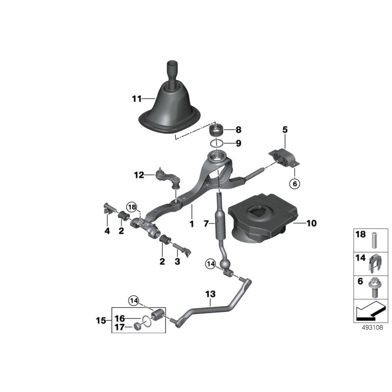Goupille cylindrique - Pièce d'origine BMW 23411466134