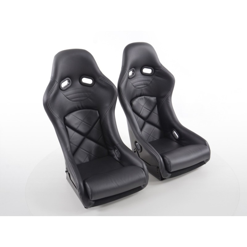 Sièges sport FK Sièges baquets complets pour voiture avec coque arrière ...